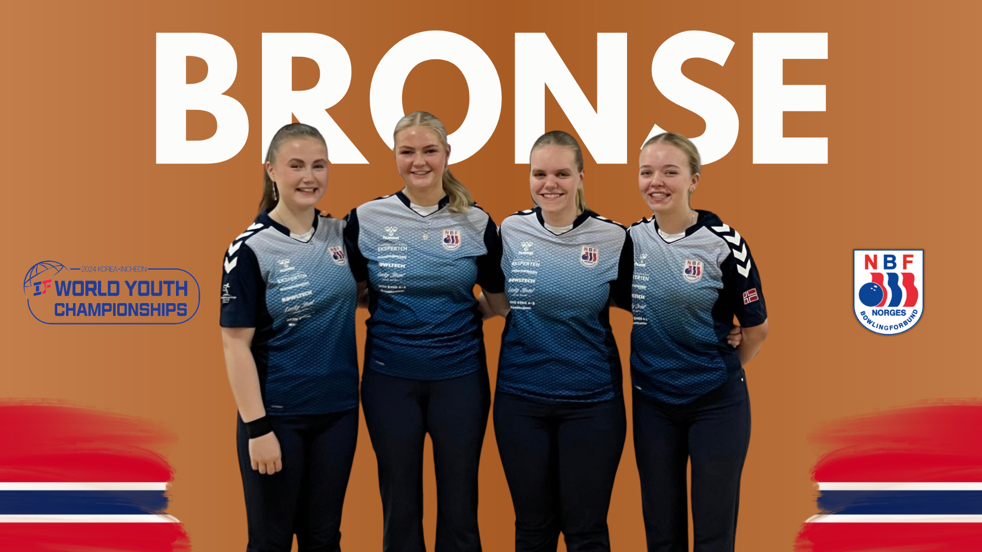 Bronse til det norske jentelaget - WYC 2024 - Norges Bowlingforbund