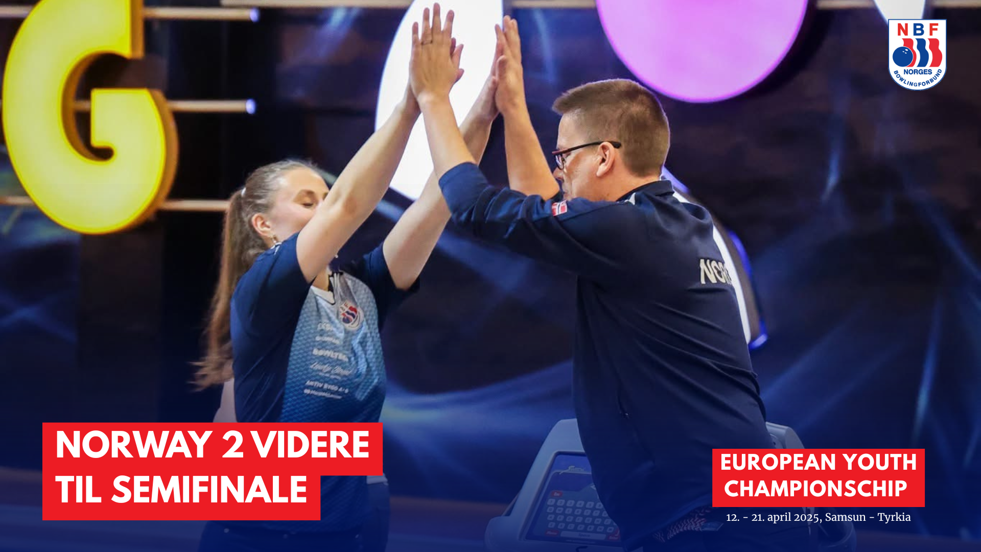 Norway 2 videre til semifinale i dobbel - EYC 2025 - Norges Bowlingforbund